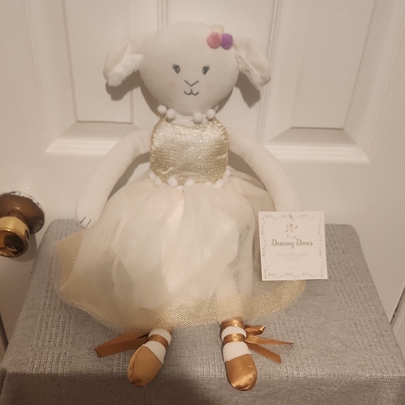 Toys | Lamb Plush Toy Cream And Gold | Poshmark